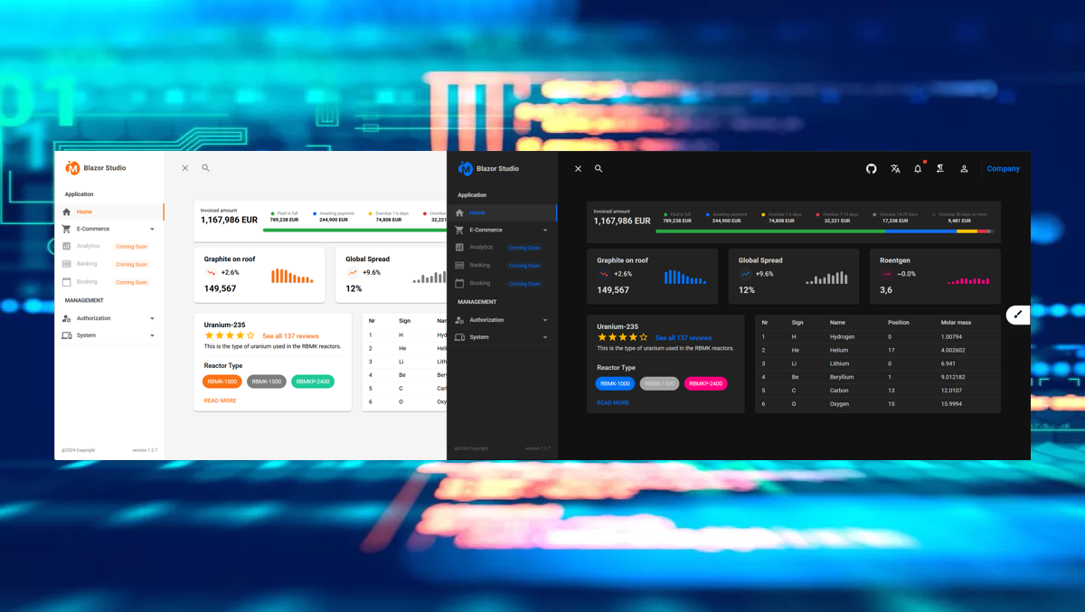 Clean Architecture With Blazor Server Enterprise Dashboard